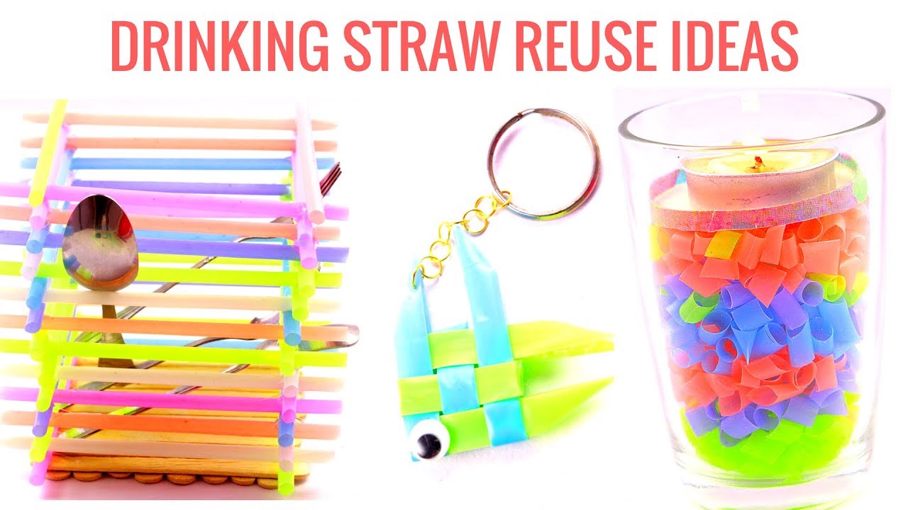Drinking Straw Reuse Ideas | Useful Home Crafts | DIYCrafts India #86 ...