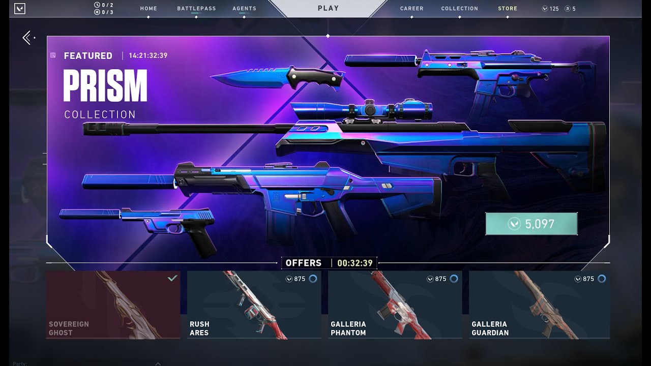 [Valorant] New Prism weapon skins Showcase - YouTube