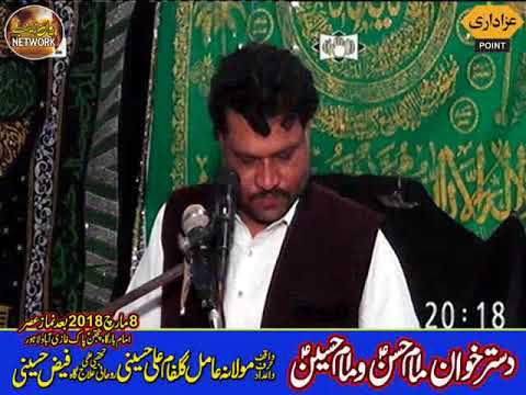 Zakir safdar saki zakir shahid abbas rukan jashan 8 march 2018 ghaziabad lahore