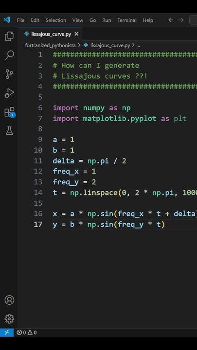 How can I generate Lissajous curves #python - YouTube