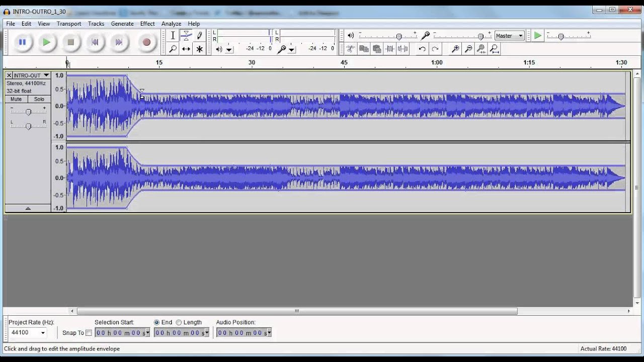 Creating professional podcast intros using Audacity and the Envelope ...