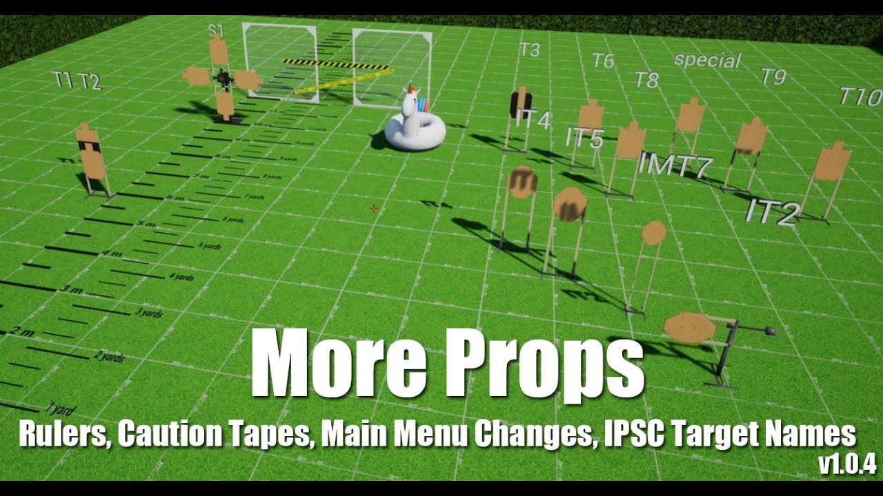 Practisim Designer Patch 1.0.4 - Rulers, Caution Tape, IPSC Target ...