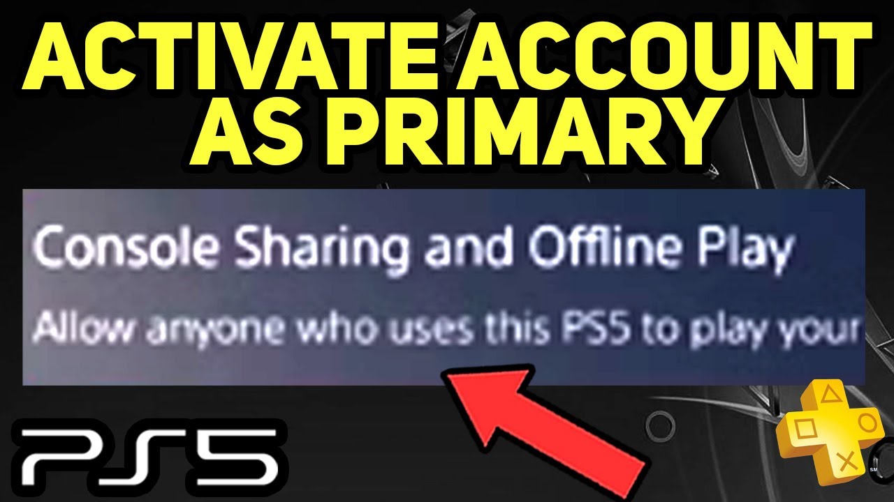 PS5 ACTIVATE ACCOUNT AS PRIMARY EASY NEW! - YouTube