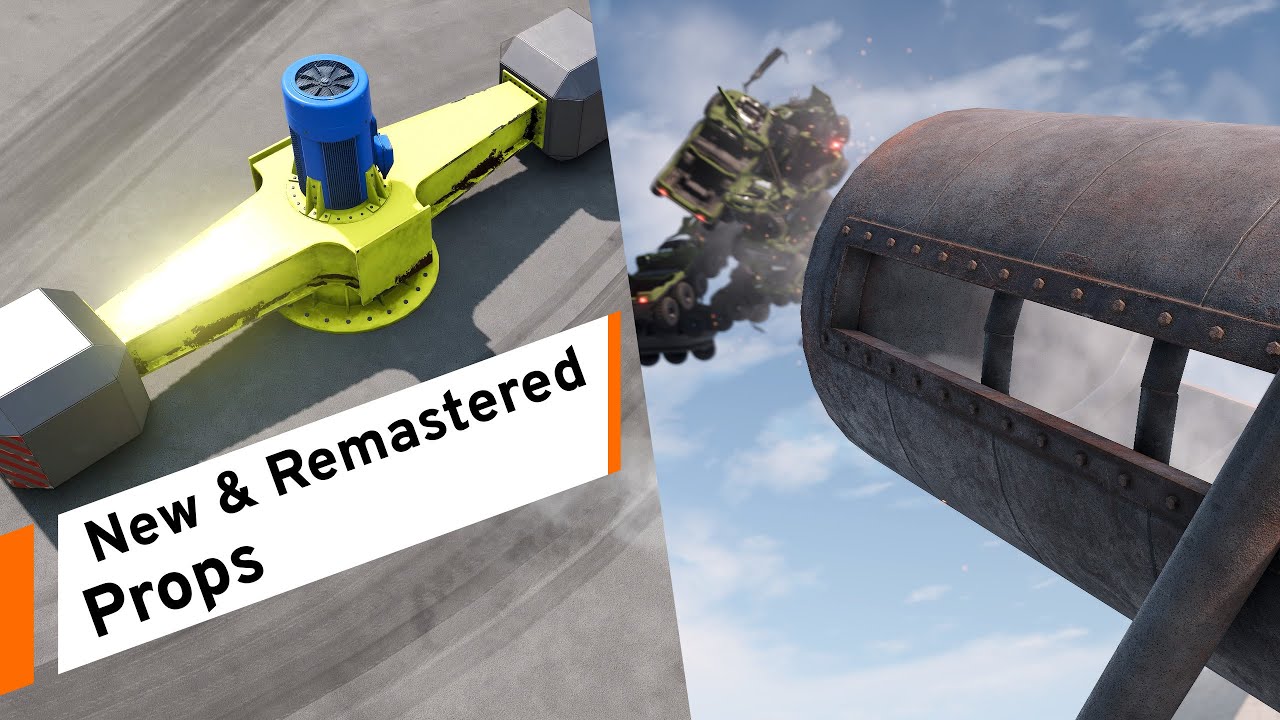 BeamNG.drive - New & Remastered Props - YouTube