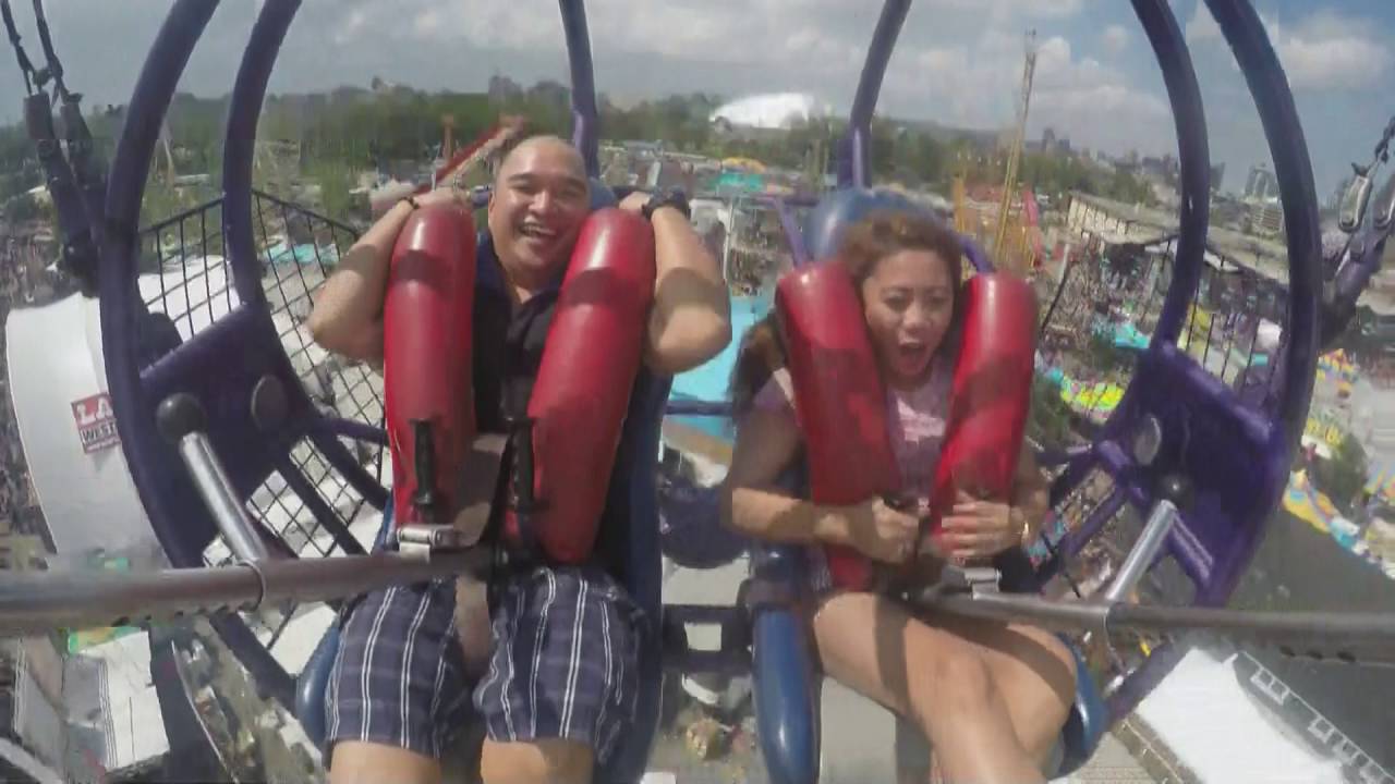 sling shot ride 2016 at stampede!!!!! - YouTube