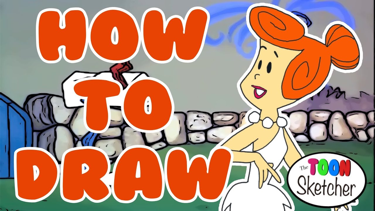 How to Draw Wilma Flintstone from "The Flintstones" - YouTube