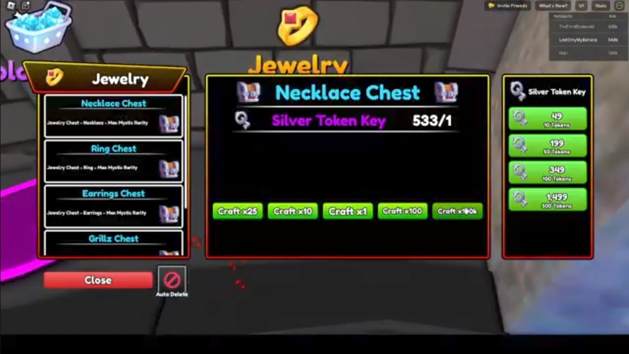 RNG ANIME RARITIES Ill Spend +500 Silver Token Key To Get this Necklace ...