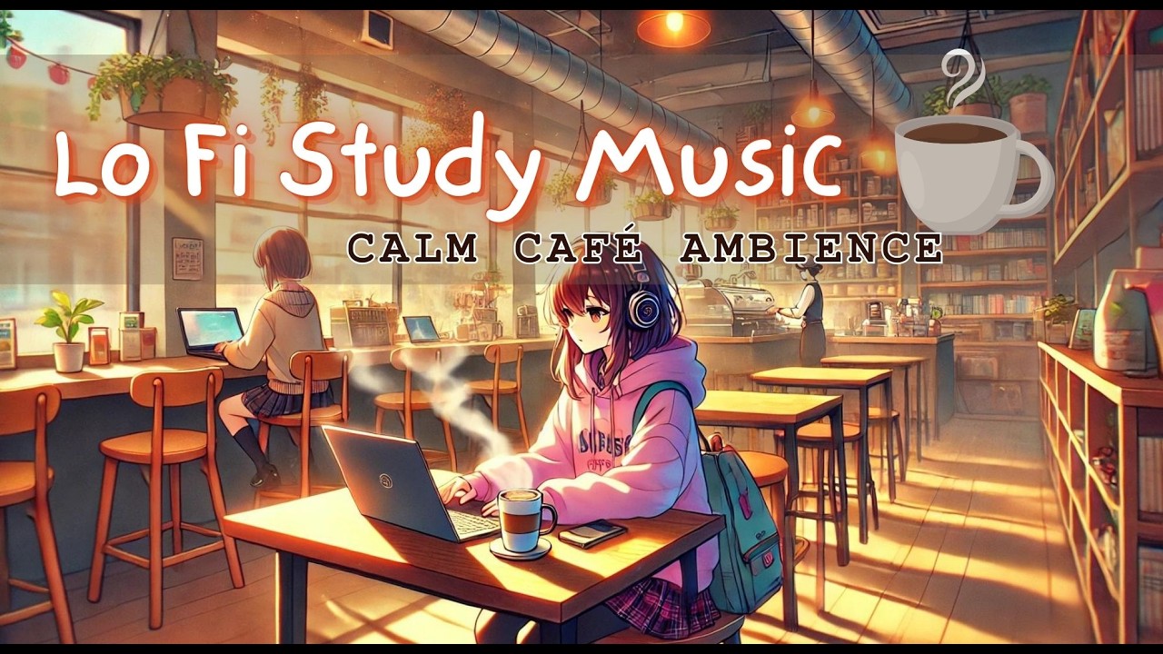 Lo Fi Study Music | Calm Cafe Ambience ☕ - YouTube