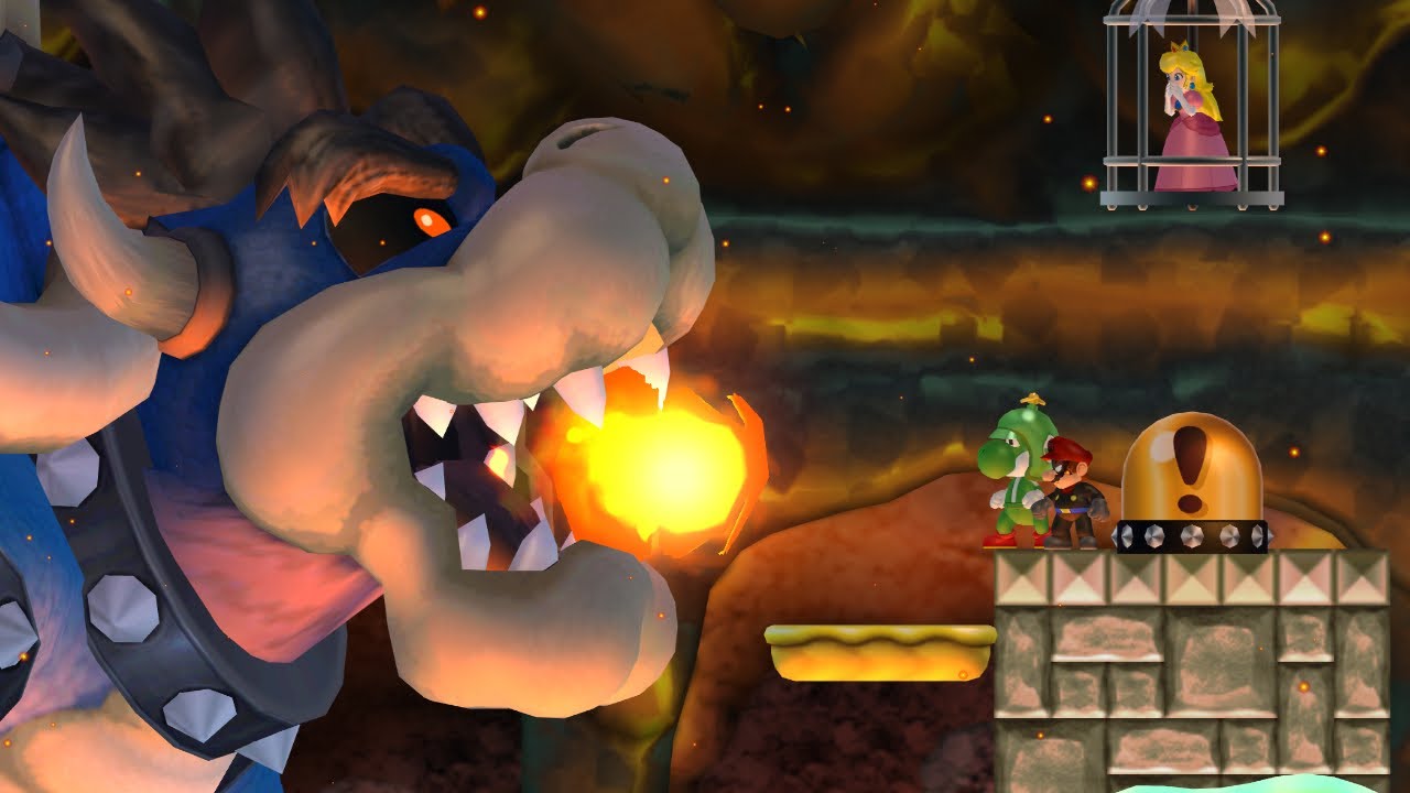 New Super Mario Bros. Wii Dark Land - Walkthrough 2 Player - #20 - YouTube