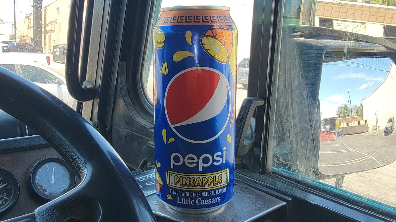 New Pepsi Pineapple 🍍 at Little Caesars Pizza 🍕 - YouTube