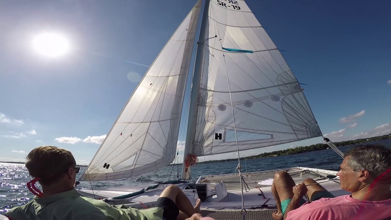 SeaRail 19 Trimaran on Lake Minnetonka - YouTube