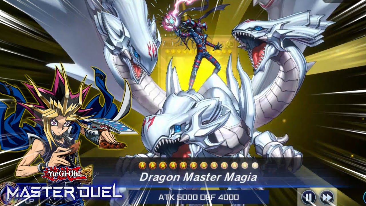 THE BEST DARK MAGICIAN DRAGON MASTER MAGIA DECK IN YUGIOH MASTER DUEL ...