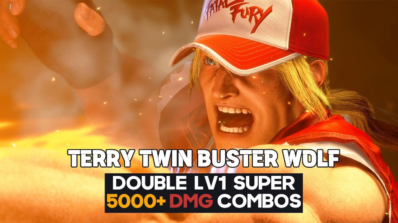 Street Fighter 6 Terry Double Buster WOLF (Lv1 SUPER) in One COMBO ...