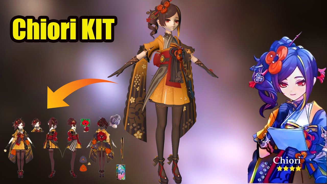 New Update! Chiori Kit V4.5 Banners (Normal Attacks, Elemental Skill ...