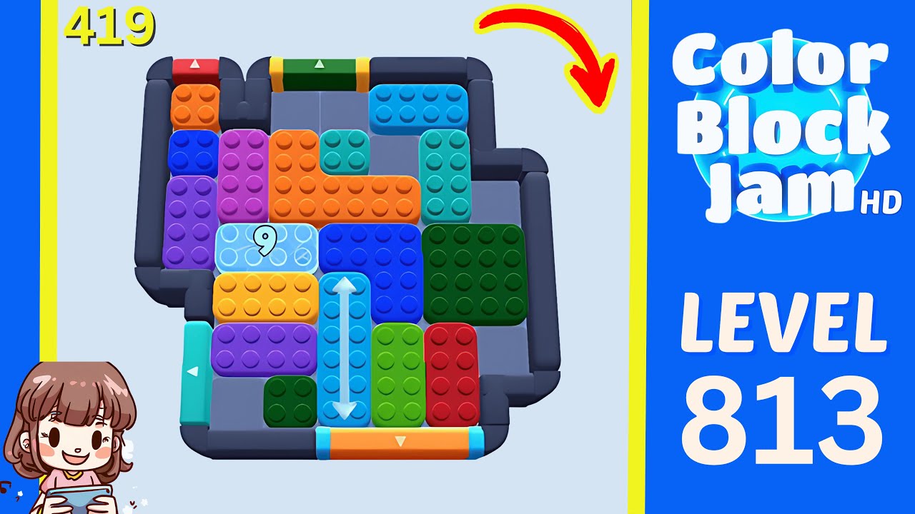 Color Block Jam Level 419 (813) Solution Walkthrough - YouTube