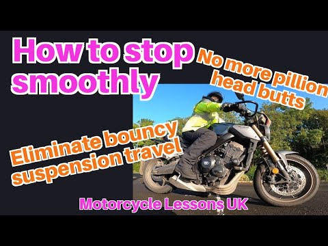 How to stop smoothly on a motorcycle: braking & stopping [from any ...