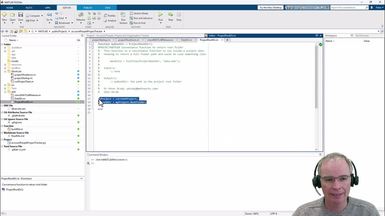 MATLAB Projects Part 4: Project Level Utilities - YouTube