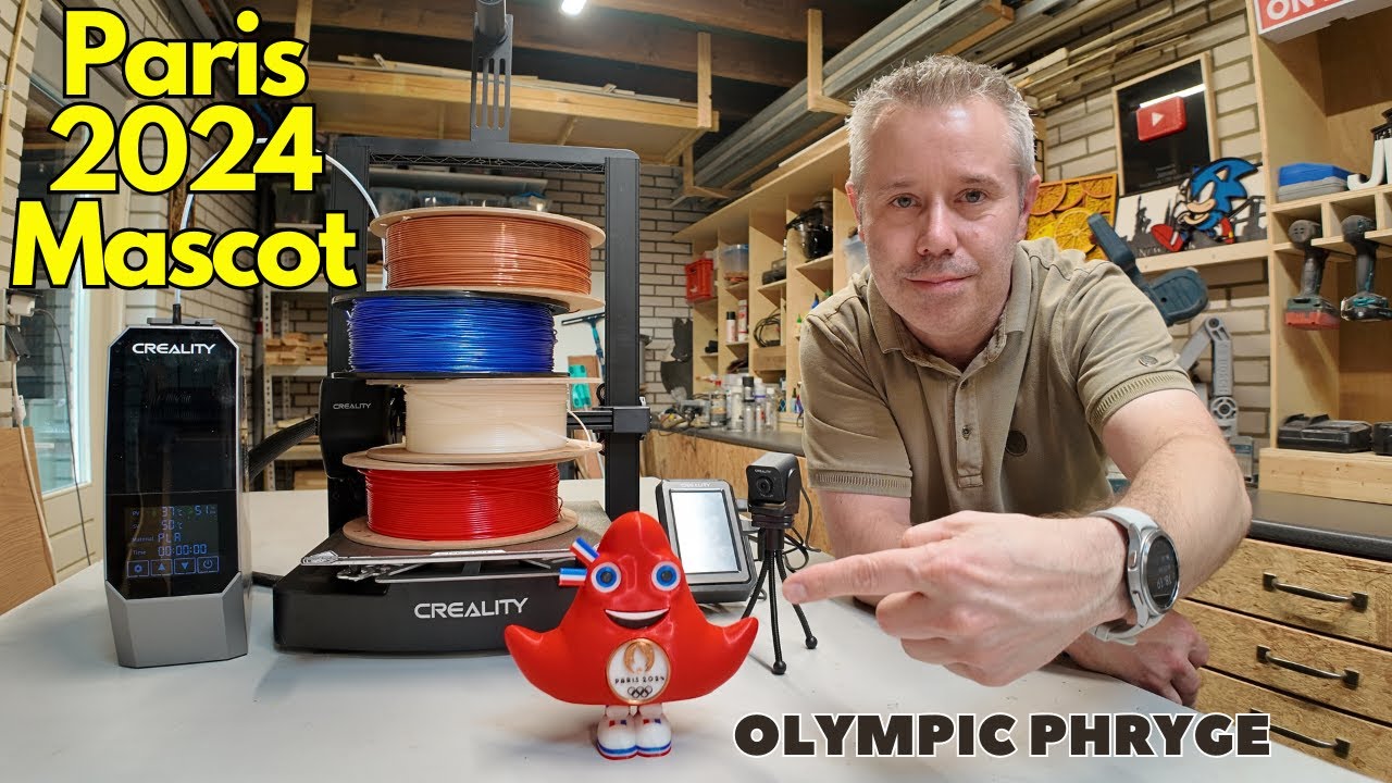 Olympics 2024 Mascotte | Olympic Phryge | Multi-color 3D print ...