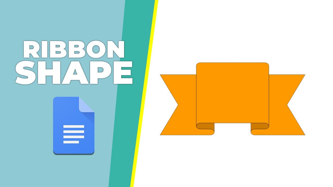 How to insert Ribbon shape in Google Docs - YouTube
