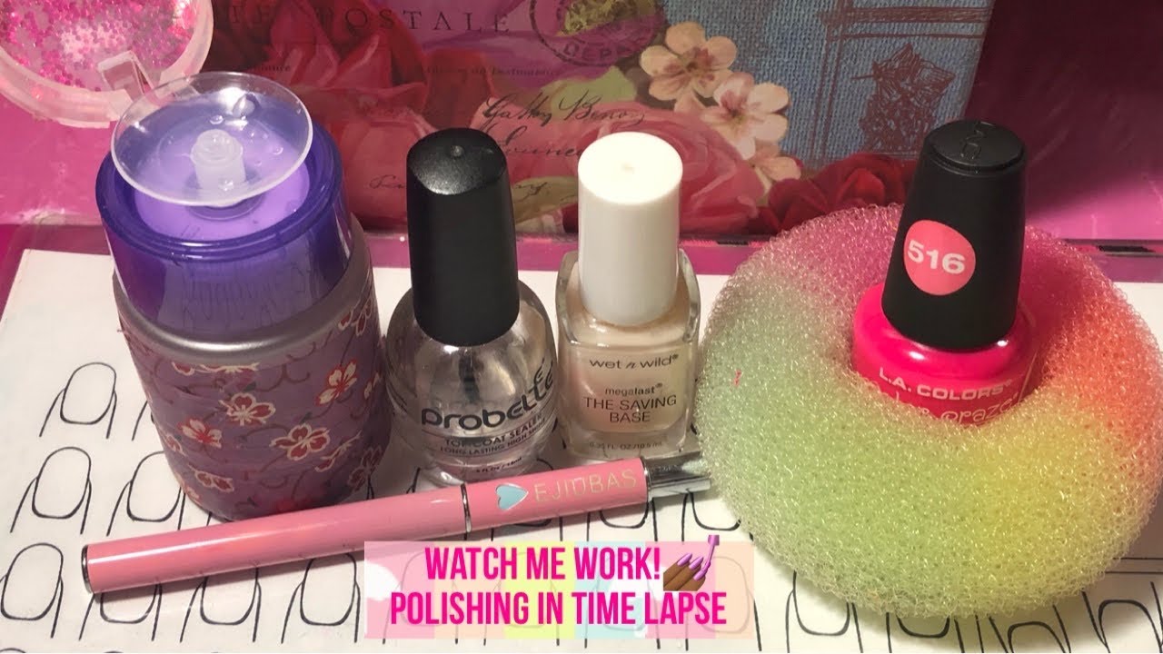 Polishing my Natural Nails💅🏾Watch Me Work (Time Lapse) - YouTube