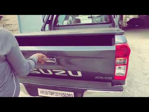 Isuzu vcross tail gate lock /dmax tailgate lock/trifold lock - YouTube
