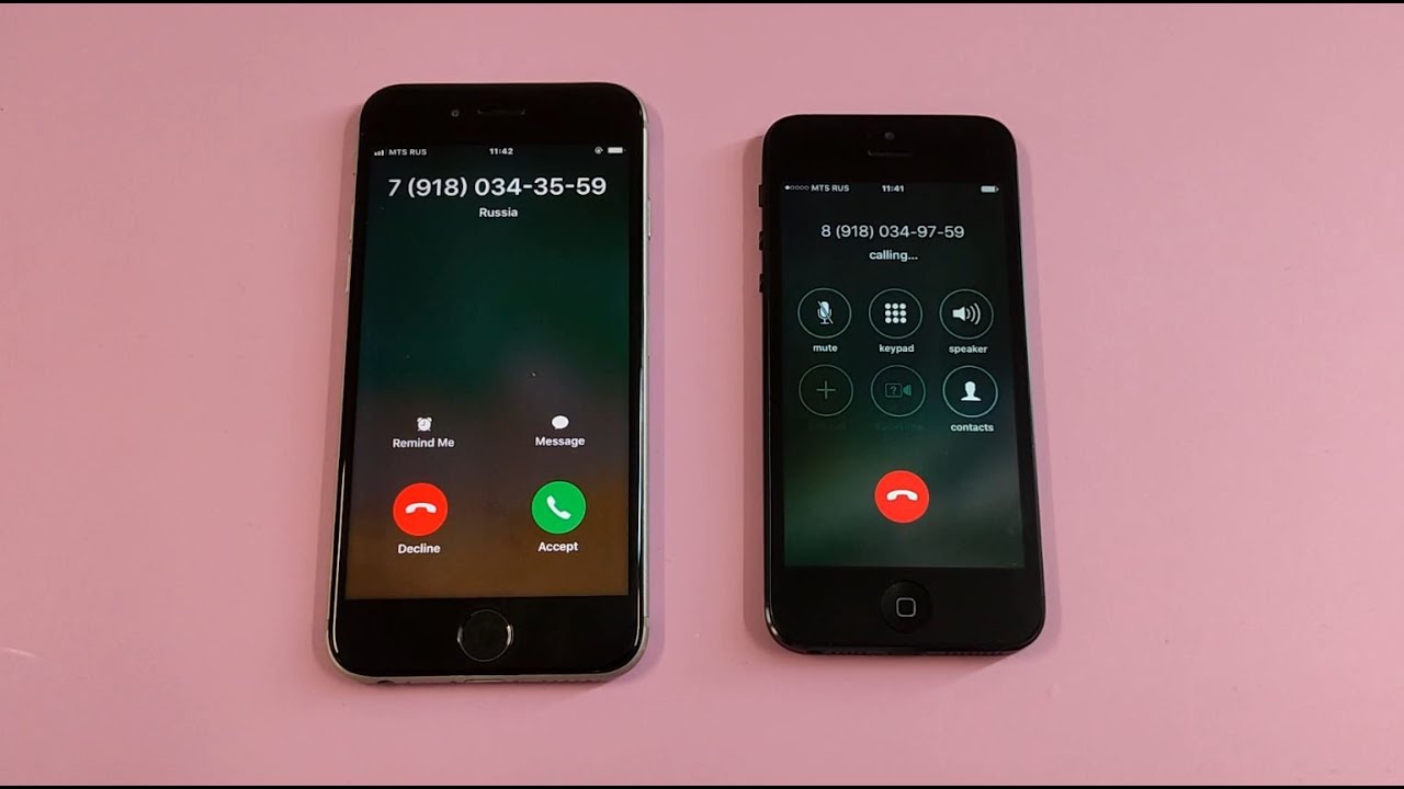 iPhone 5 + iPhone 6 Incoming call & Outgoing call at the Same Time ...