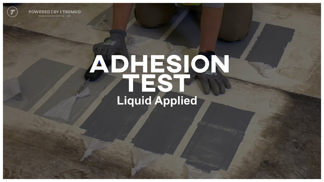 How to roofing - Adhesion Test - YouTube
