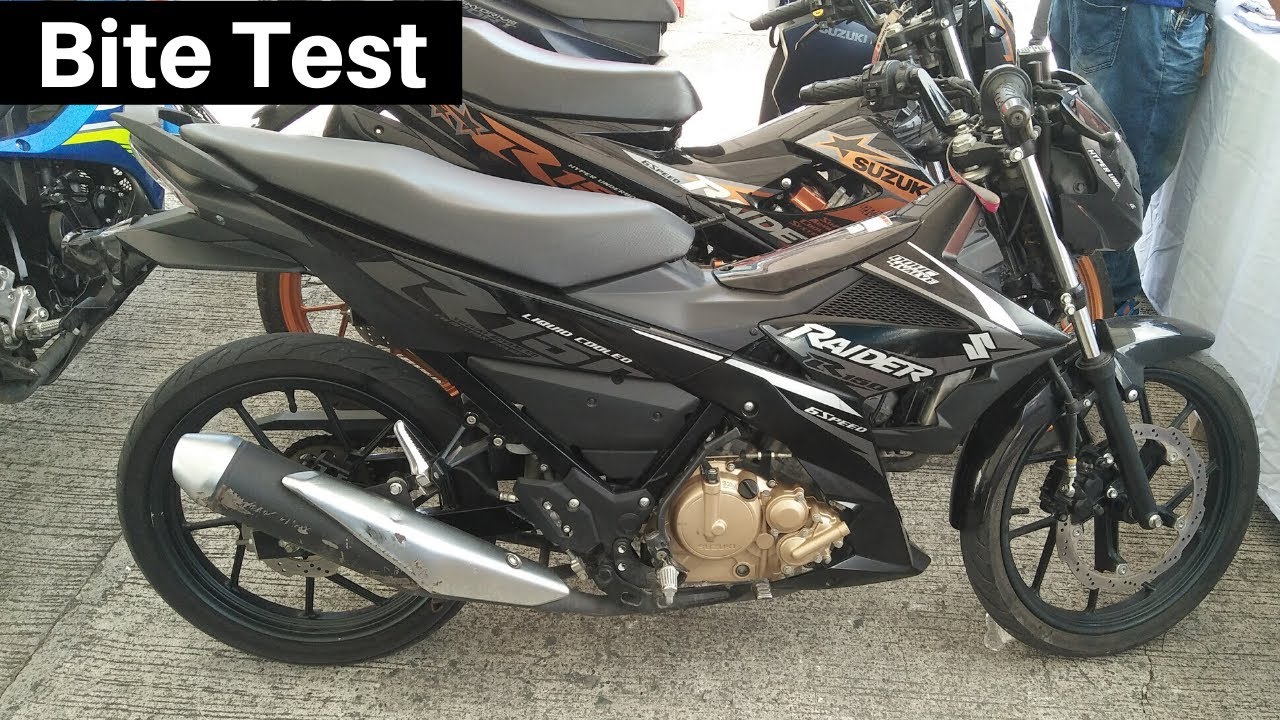 Suzuki Raider R150 Fi [4th-Gen] '20 | Bite Test - YouTube