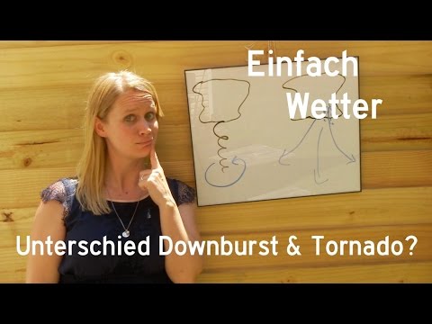 Was ist ein Downburst und was ist der Unterschied zum Tornado?