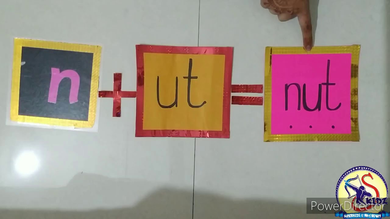 Three letter words of 'ut' |LKG Basic English|Superkidz @ Holy Heart ...