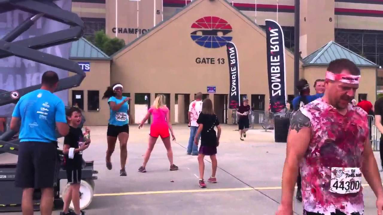 Atlanta Zombie Run 6/8/2013 - finish - YouTube