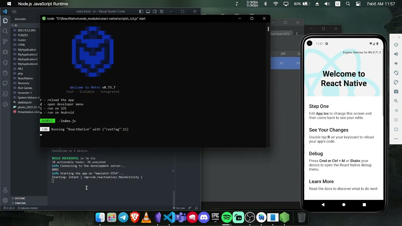 Install React Native with Android Studio - YouTube