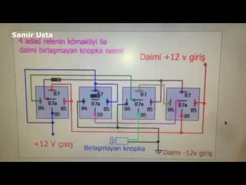 Relelərin köməkliyi ilə birləşməyən start stop knopkası necə qoşulur? (Samir Usta)