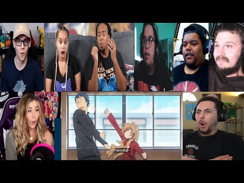 TORADORA EPISODE 1 REACTION MASHUP!!