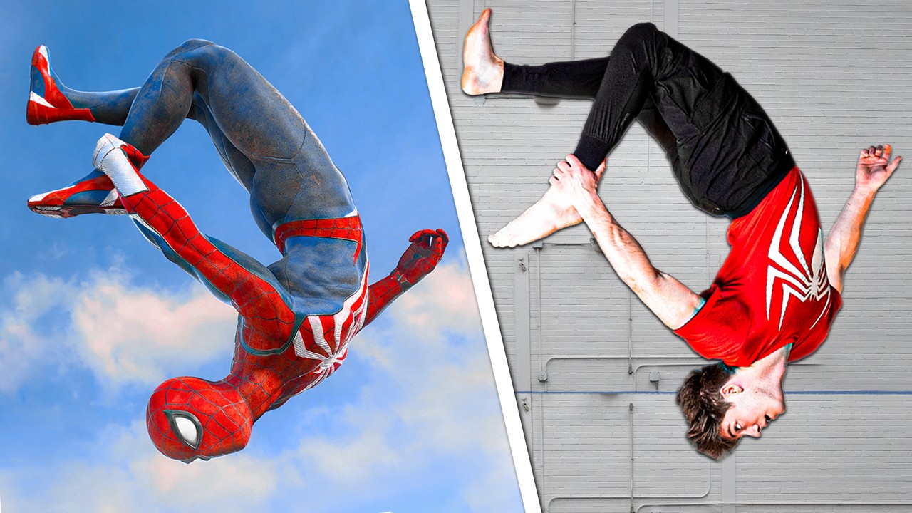 Stunts From Spider-Man 2 PS5 In Real Life! - Challenge - YouTube