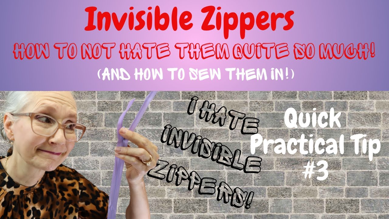 SECRETS to Perfectly Sewn INVISIBLE ZIPPERS! - YouTube