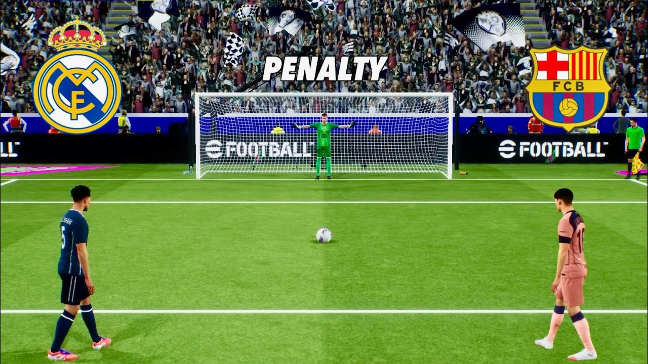 FC Barcelona vs Real Madrid Full Penalty Shootout | FCB vs RMA Match ...