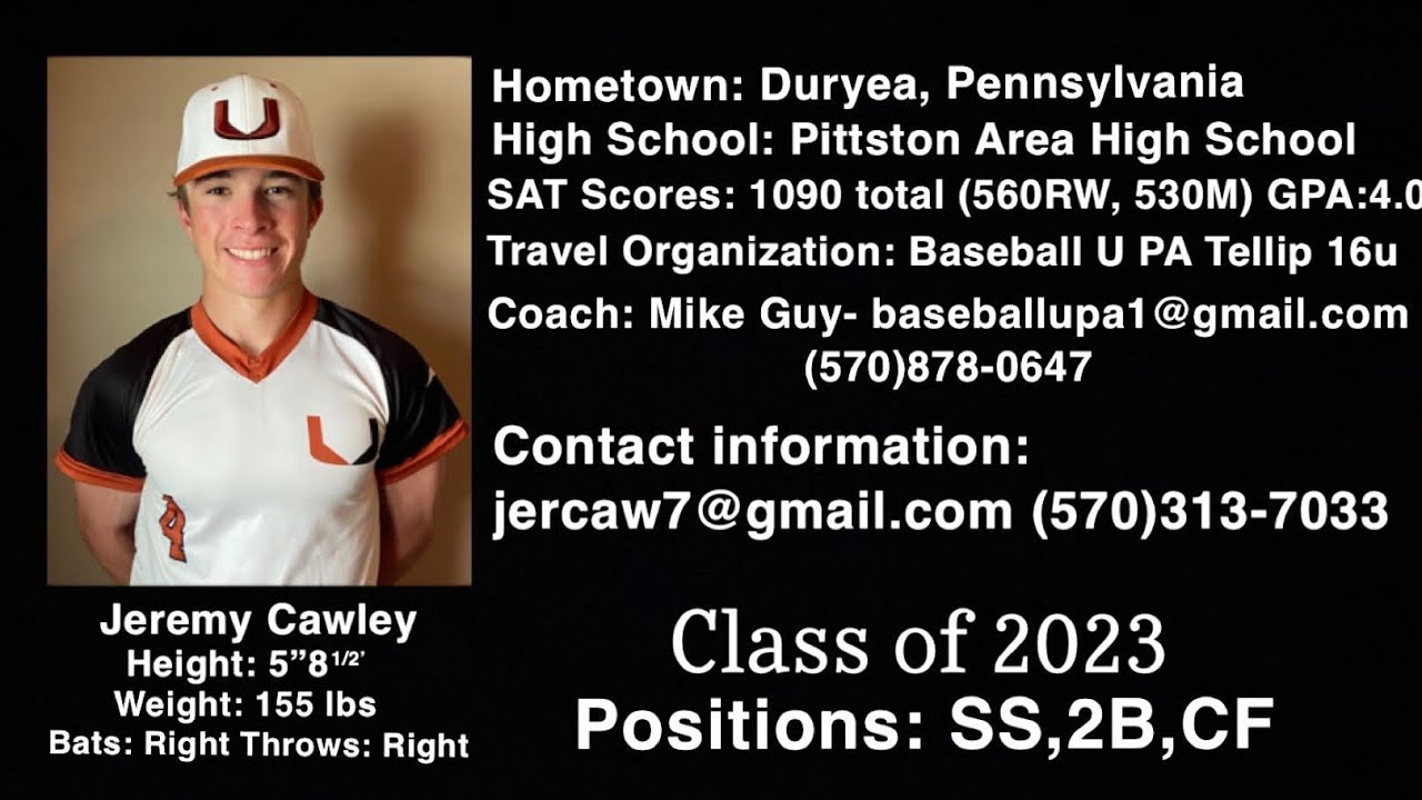 Jeremy Cawley 2023- Recruiting Video- Summer of Sophomore Year - YouTube