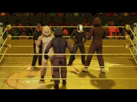 WWE BattleTeam: Moose & Alvin The Bear vs Reindeer & G Dog - YouTube