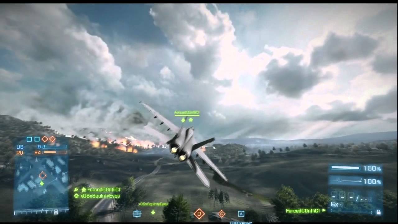Battlefield 3 Fighter Jets Gameplay with tips - YouTube