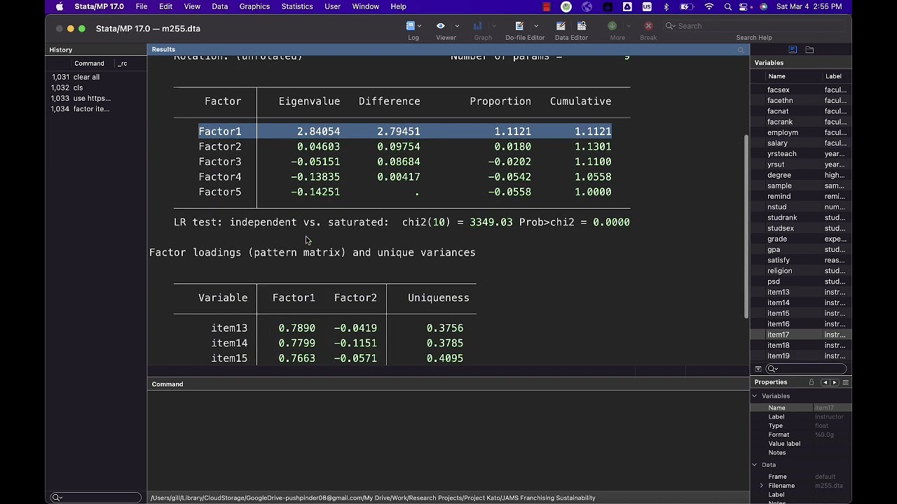Factor Analysis STATA YouTube Factor Analysis STATA YouTube