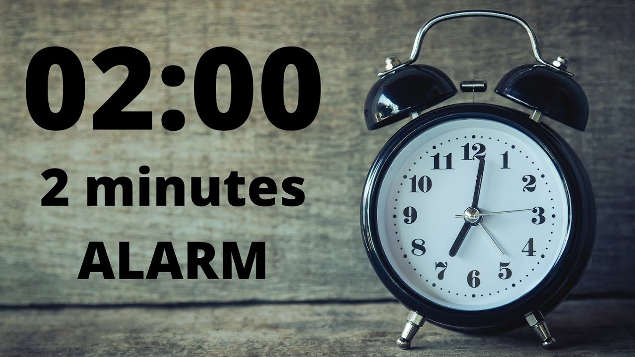 2 MINUTES - 120 SECONDS - TIMER & ALARM - COUNTDOWN - YouTube