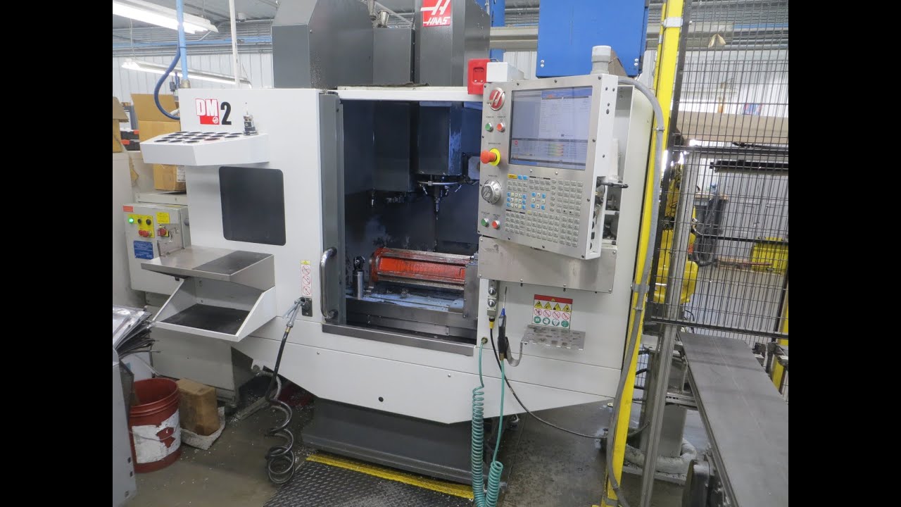 Haas DM-2 CNC Vertical Machining Center, Haas NextGen Control, 4th Axis ...