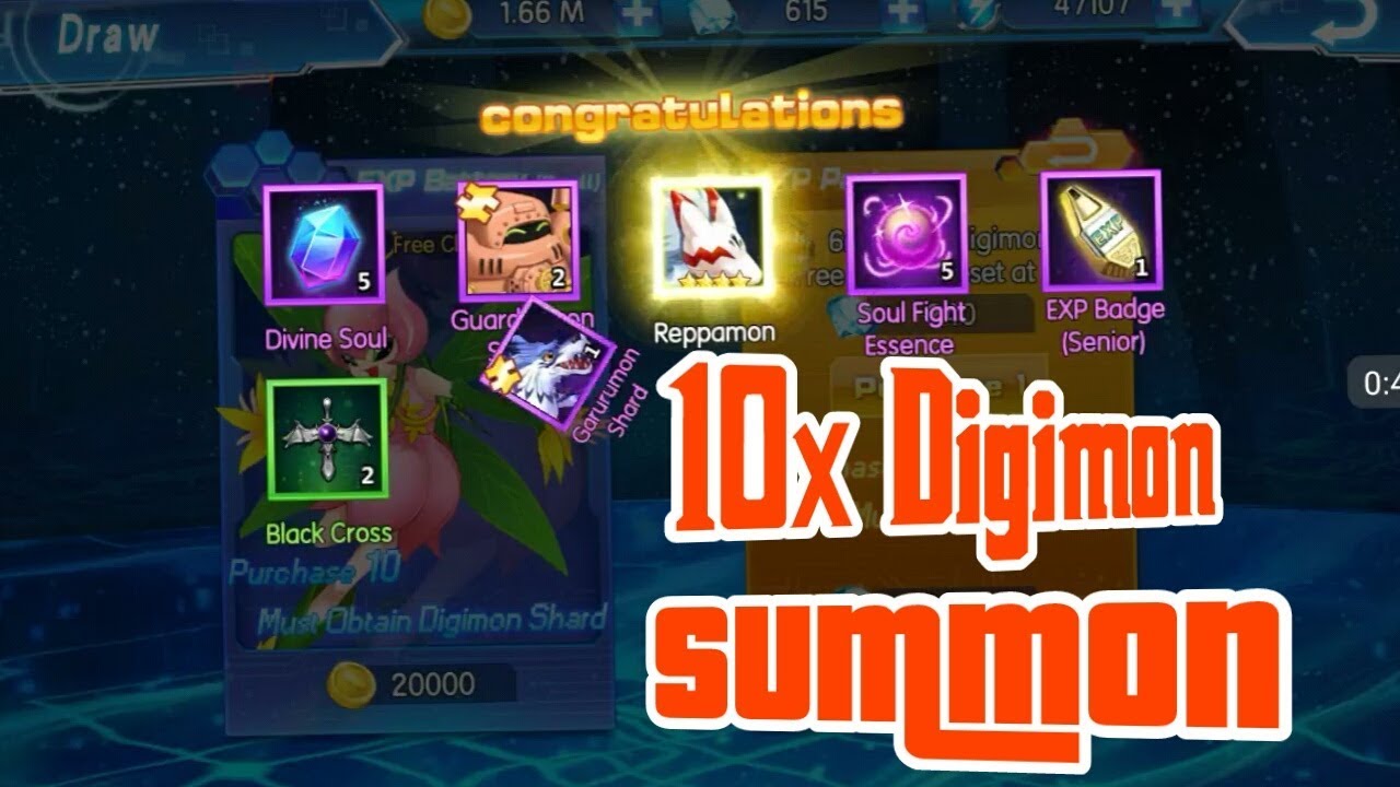 Tamer Go Summon 10x Digimon - YouTube