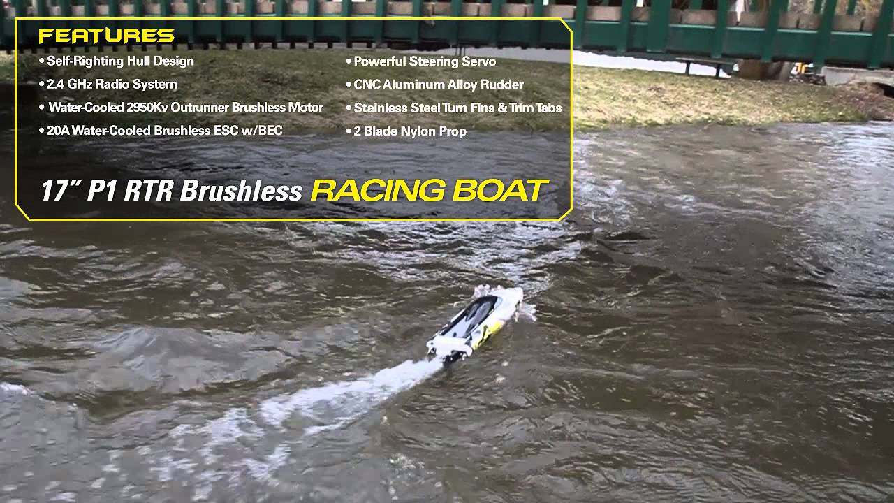 River Riot : Barbwire 17in Brushless Electric RC Boat | Atomik RC - YouTube