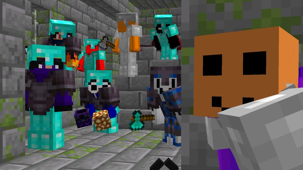 Minecraft Speedrunner VS 7 Hunters - YouTube