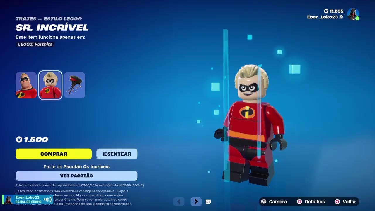 Fortnite - C5 T4 LEGO - Skin Grátis - YouTube