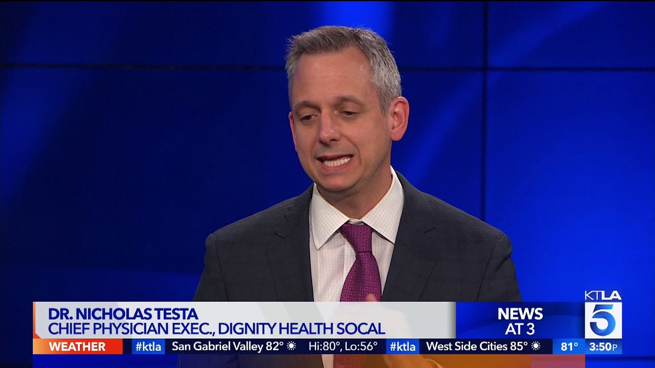 Dignity Health - Dr. Nicholas Testa - KTLA Interview on Flu - YouTube