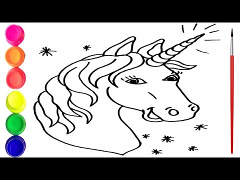 Smaran Chitra Very fun and cute unicorn in the colorful world | 子供たちが描く ...
