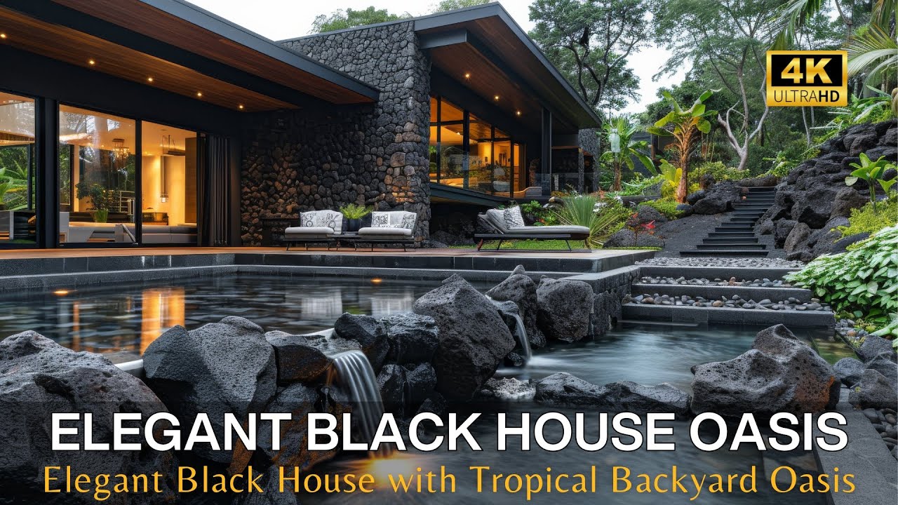Rustic Retreats for Contemporary Living: Elegant Black House with ...